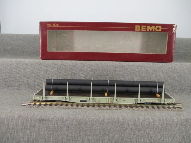 BEMO H0M 2280 103 Güterwagen Rungenwagen der RhB Rp-w 8273 in OVP EUR ...