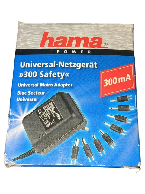 HAMA 300 SAFETY Universal Netzteil Ladegerät Schwarz Adapter EUR 6,95 ...