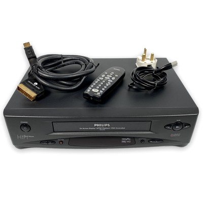 PHILIPS VR675 /05 VCR VHS Player 6 Head Turbo Drive NSTC Playback PAL ...