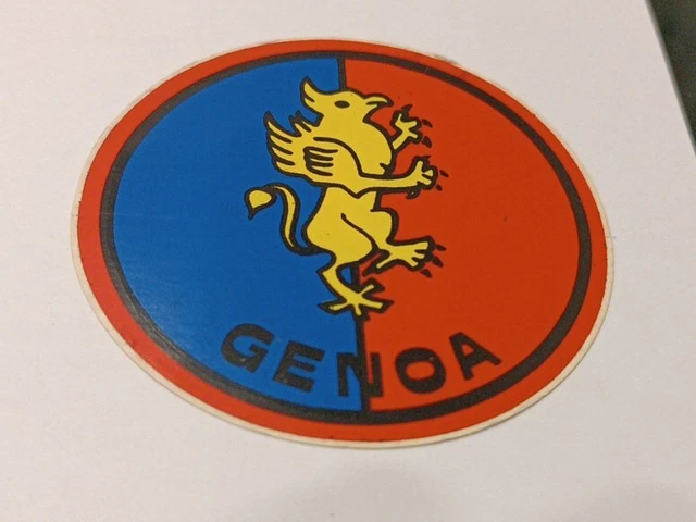 ADESIVO STICKERS STEMMA Distintivo Simbolo Badge Logo No Ultras Genoa ...