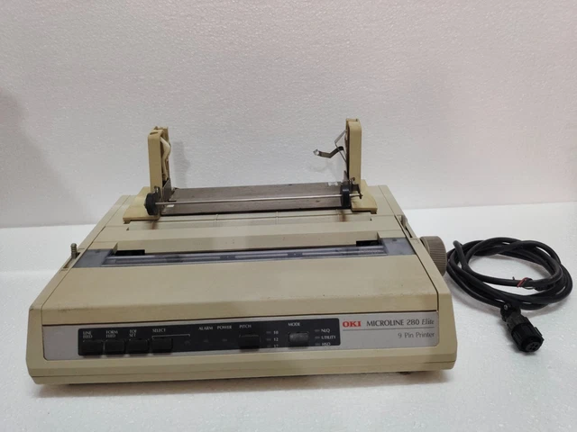 OKI MICROLINE 280 Elite 9-Pin Dot Matrix Printer D22300C - Parallel/USB ...