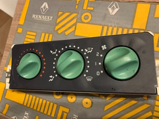 CONSOLE / COMMANDE chauffage RENAULT TWINGO 1 VERT CORIANDRE 2 vitesses ...