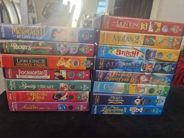 DISNEY SEQUEL VHS Bundle £10.38 - PicClick UK