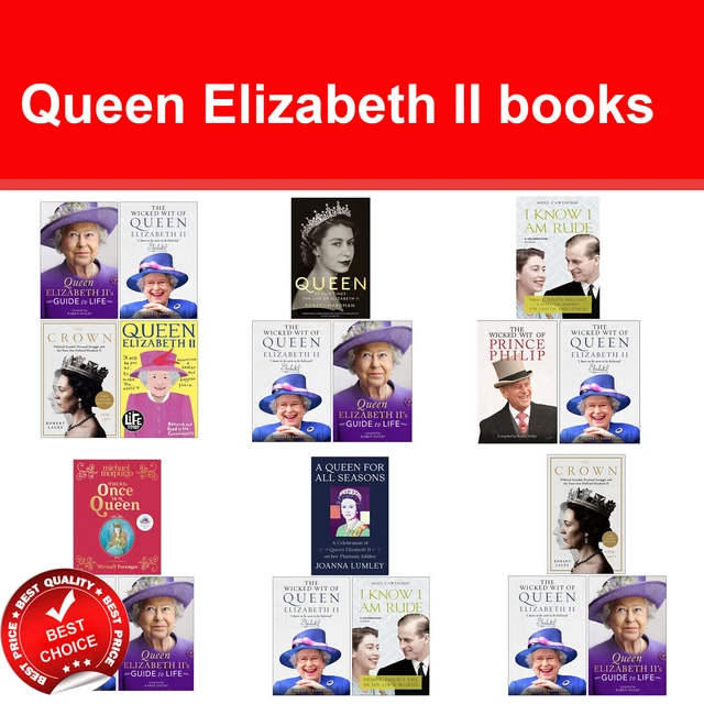 QUEEN ELIZABETH II Life Story Book Collection Set Queen of Our Times ...