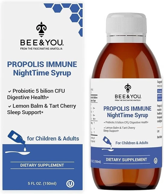 BEE & YOU Propolis Immune Night Time Syrup 150ml £17.74 - PicClick UK