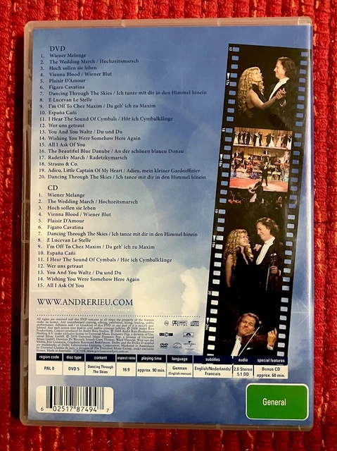 ANDRE RIEU: DANCING Through The Skies - Wedding At The Opera - Dvd + Cd Dvd EUR 18,39 - PicClick IT