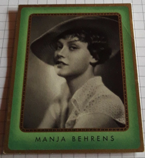 SCHAUSPIELERIN MANJA BEHRENS Portrait-Foto - Sammelbild / Trading Card ...