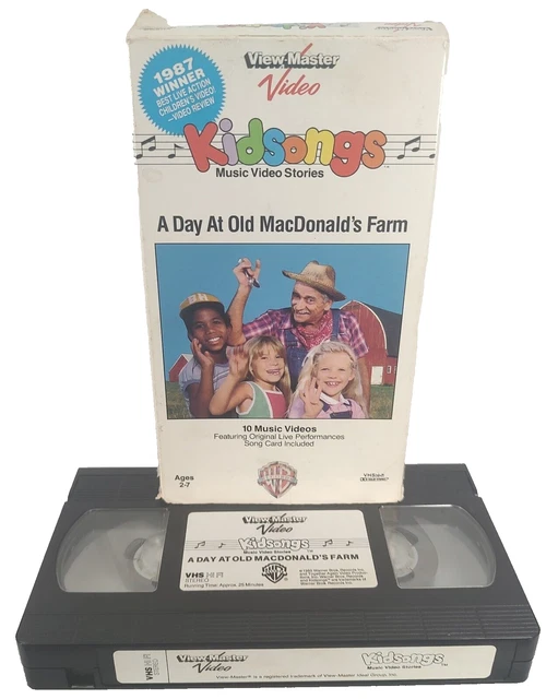 KIDSONGS A DAY at Old MacDonald's Farm VHS View Master Video Music ...
