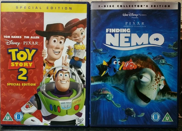 WALT DISNEY/PIXAR DVD Bundle, Finding Nemo, The Incredibles, Up, Toy ...