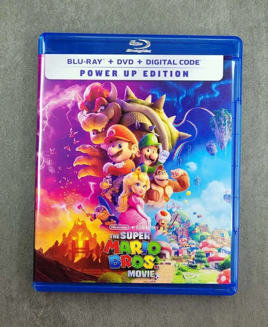 THE SUPER MARIO Bros. Movie Blu-Ray + Dvd + Digital Code Power Up ...
