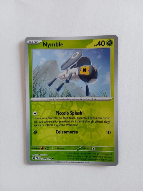 POKEMON EVOLUZIONI A PALDEA REVERSE NYMBLE n 019/193 ITA NUOVA NEW EUR ...
