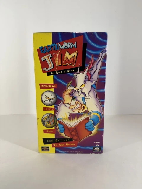 EARTHWORM JIM: THE Book Of Doom ( VHS, 1995 ) MCA Universal - Charlie ...