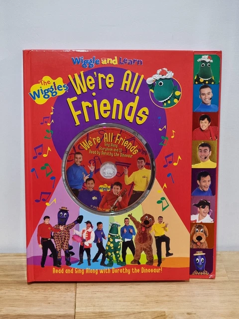 THE WIGGLES WE'RE All Friends Board Book + CD 2007 Wiggle and Learn ...