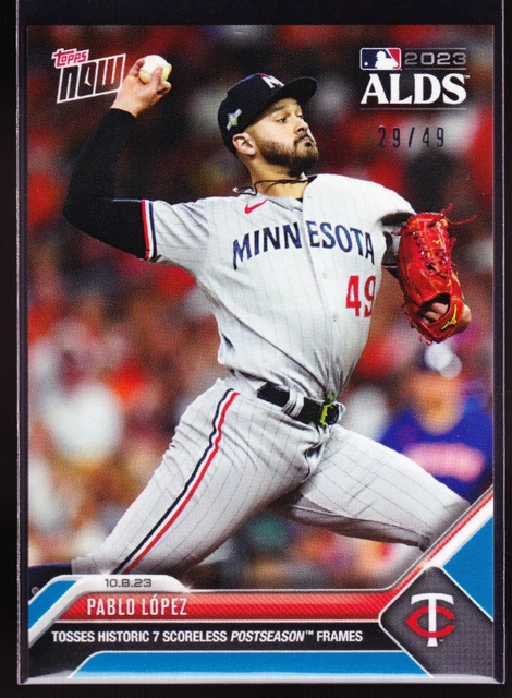 PABLO LOPEZ TWINS Postseason senza punteggio Jack Morris 2023 Topps Now ...