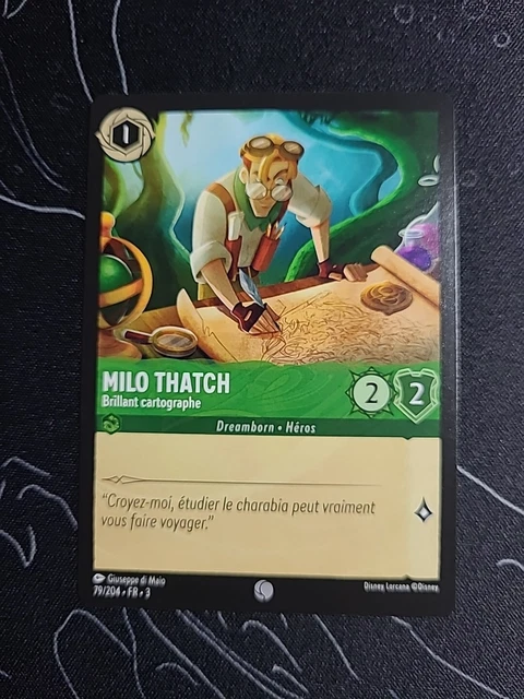 CARTE LORCANA CHAPITRE 3 Milo Thatch 79/204 EUR 1,00 - PicClick FR