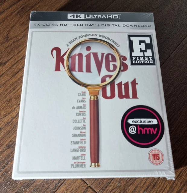 KNIVES OUT HMV Exclusive First Edition 4K Ultra Hd + Bluray Set £50.00 ...