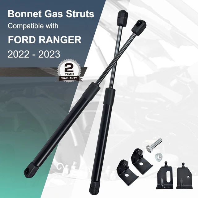 2 X FRONT Hood Gas Strut fit for 2022-2023 T9 Next Gen Ford Ranger ...