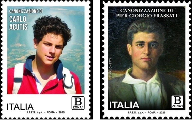 ITALIE 2025 CARLO Acutis Pier Giorgio Frassati 2 Timbres Neufs Code ...