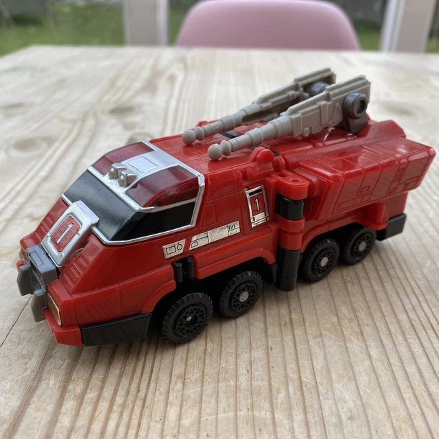 POWER RANGERS RED #1 Fire Truck Turbo Megazord Deluxe RESCUE Vehicle ...