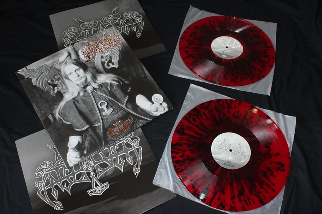 ENSLAVED - ELD - Gatefold DLP lim700 hot foil stamping red vinyl with ...