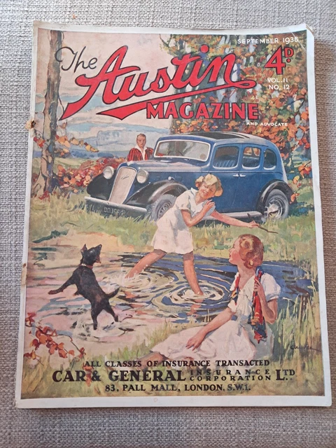 THE AUSTIN MAGAZINE September 1938 Vol.11 No.12 £18.99 - PicClick UK