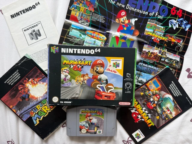 MARIO KART 64 Nintendo 64 N64 UK Pal Version Boxed & Complete VeryGood ...