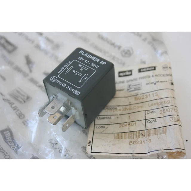 RELAIS CLIGNOTANTS FLASHER Blinker Relay piaggio ape Tm 703 Abeille ...