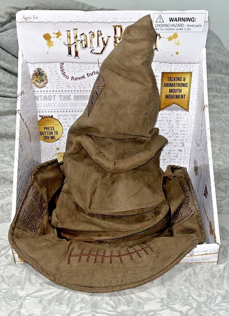 HARRY POTTER REAL Talking Sorting Hat Animated Costume, Brown NEW NIB £ ...