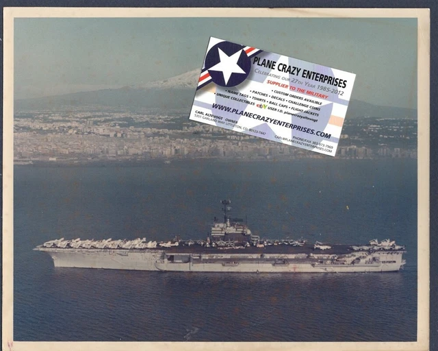 CV-60 CVA-60 USS SARATOGA OFFICIAL US NAVY Ship Squadron Cruise Photo ...