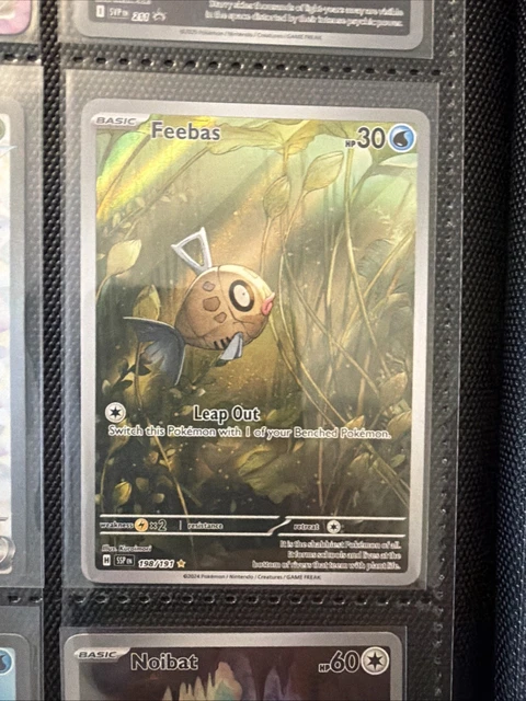 POKÉMON TCG FEEBAS Holo Card SV8 Surging Sparks Illustration Rare, Card ...