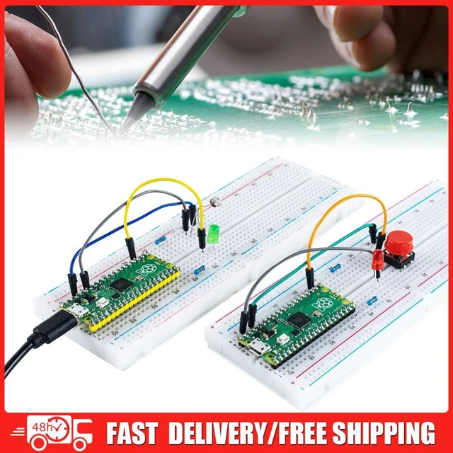 FOR RASPBERRY PI Pico RP2040 Starter Kit Breadboard 9G Servo Electronic DIY Kit $35.85 - PicClick AU