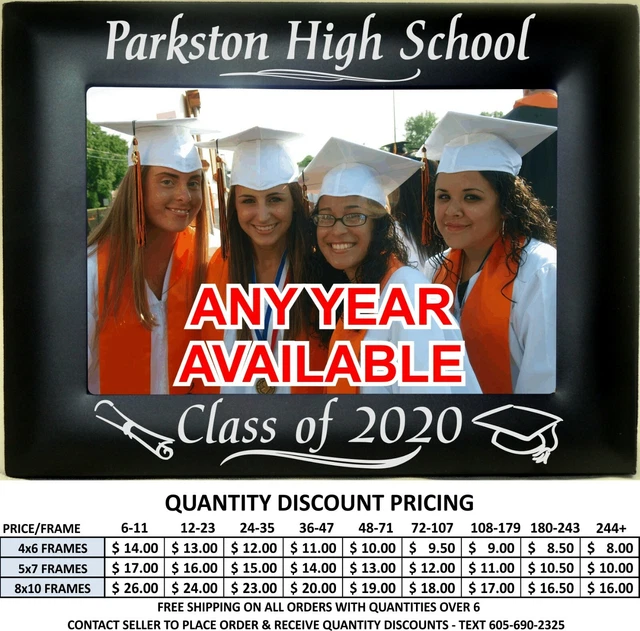 PERSONALIZED GRADUATION FRAME Graduate Class of 2020 Photo Picture Gift ...