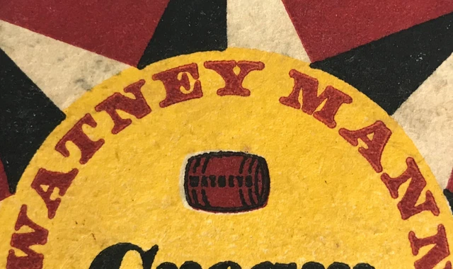 VINTAGE WATNEY MANN Cream Label Stout Paper Beer Mat Coaster Octagon ...