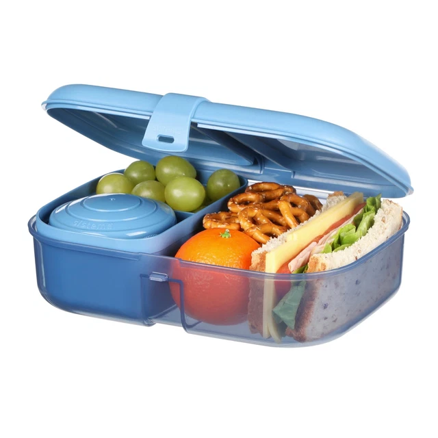 SISTEMA OCEAN BOUND Plastic Ribbon Lunch Box 1.1 L Bento Box with ...