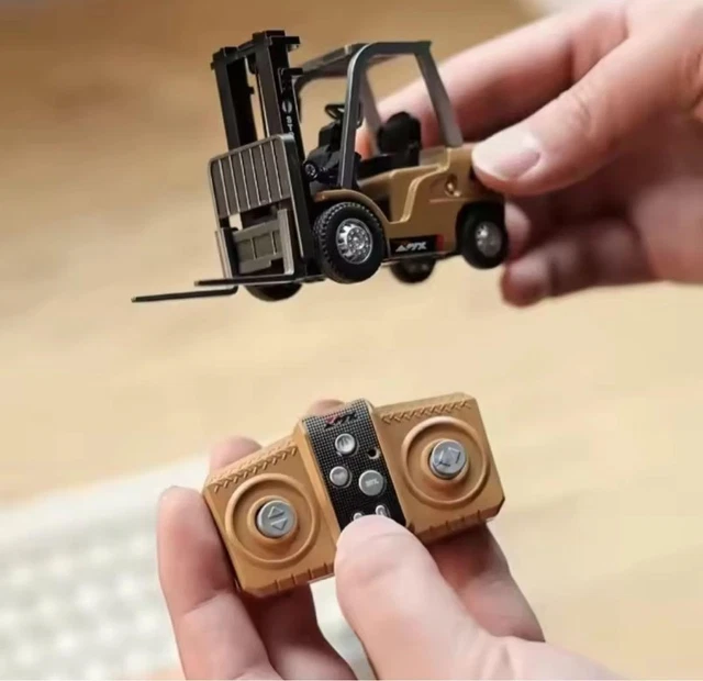 1/64 SCALE FORKLIFT Wireless Remote Control Toy RC Mini with Arm ...