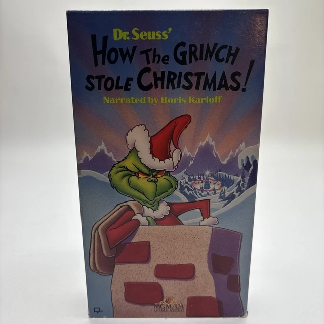 HOW THE GRINCH Stole Christmas VHS 1966 Version Tested Works Free ...