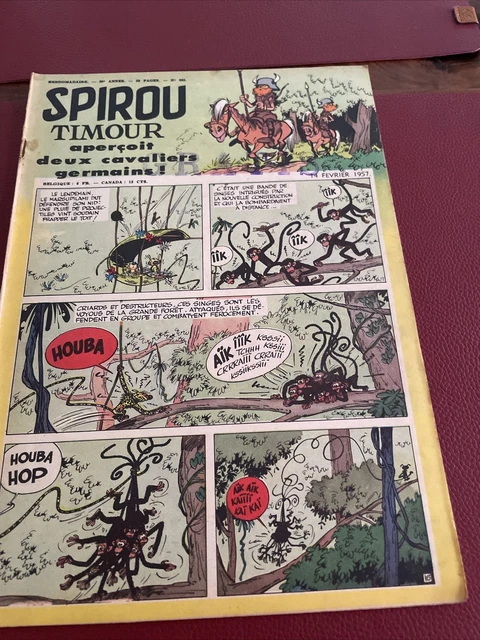 TIM UND STRUPPI Spirou 983 1957 Buck Danny Lucky Luke Valhardi Franquin ...