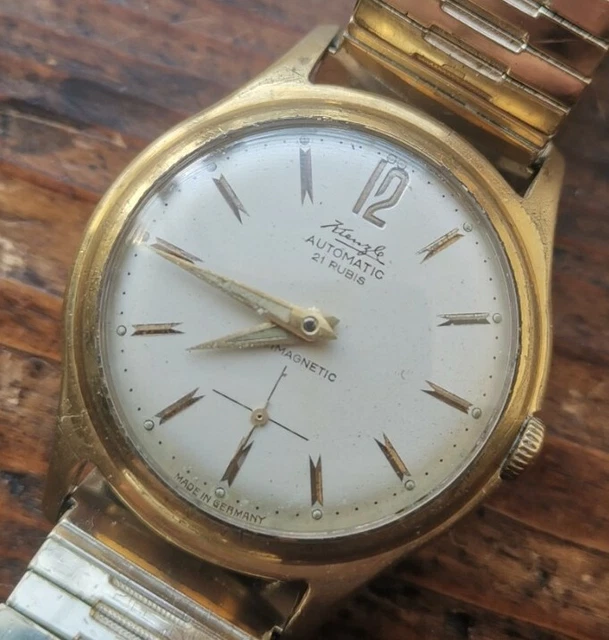 VINTAGE KIENZLE 21 Jewels Automatic Mens Mechanical Watch Spares And ...