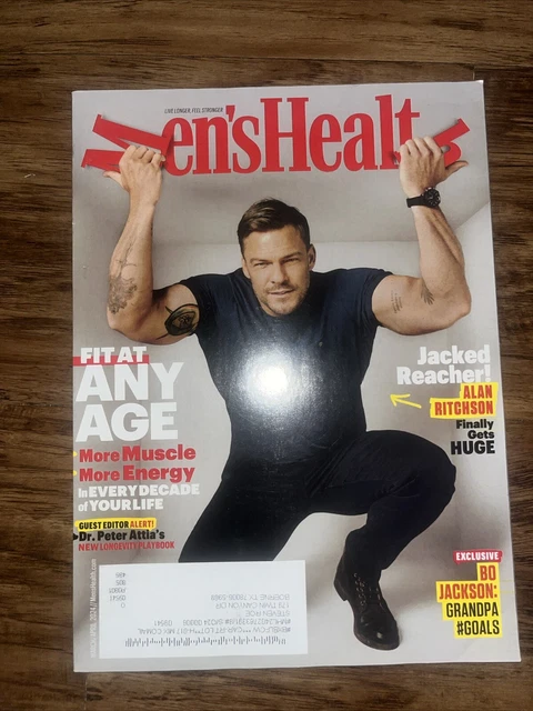 MEN'S HEALTH Magazine. March/April 2024. Alan Ritchson, Fit At Any Age ...