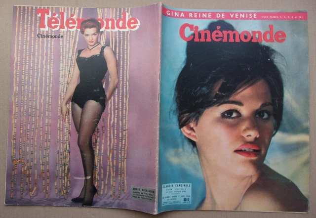 CINÉMONDE N°1308 DE 1959 : Claudia Cardinale-Mylène Demongeot-Gillian ...