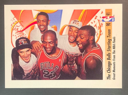MICHAEL JORDAN 1991-92 SkyBox 337 Bulls Starting Five/Great Moments ...