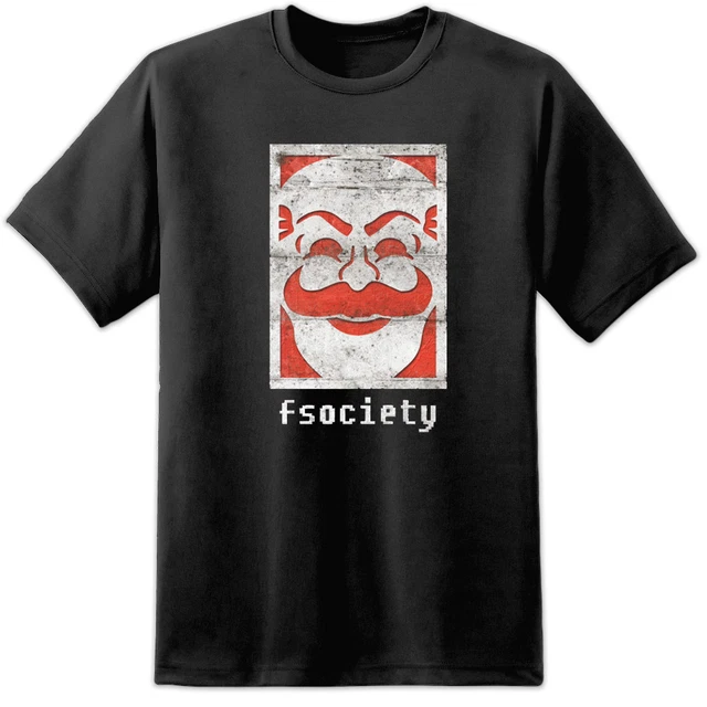 MR ROBOT FSOCIETY Hacker Collective T-shirt Evil Corp Elliot série ...