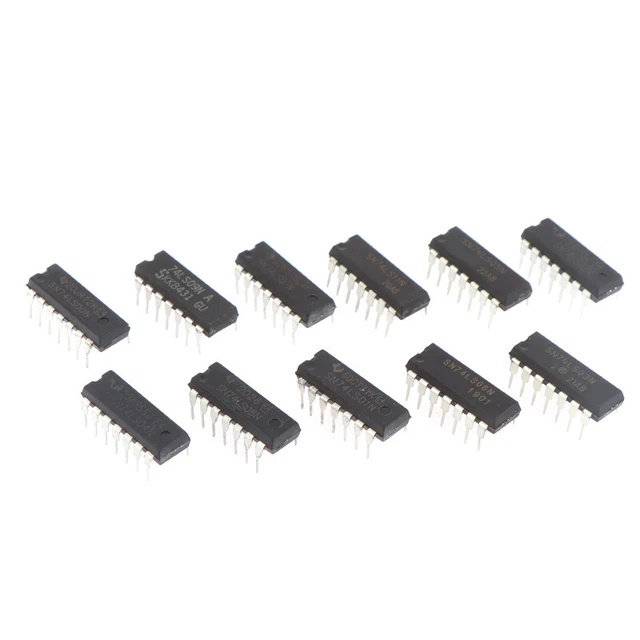 10 Pcs 74ls00 74ls01 74ls02 74ls04 74ls05 74ls06 74ls07 74ls08 74ls09 74ls11 Wf Eur 1 85