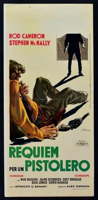AFFICHE REQUIEM POUR UN PISTOLERO Rod Cameron Mc Nally Stephen Bennet ...