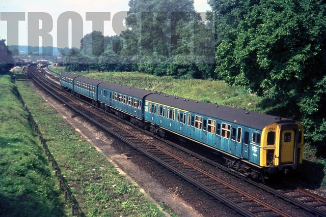 35MM SLIDE BR British Railways Electric EMU Class 423 4VEP 7723 1970 ...