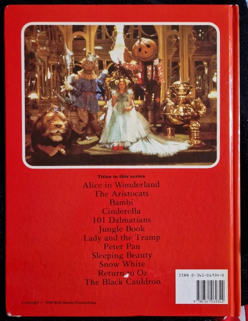 RETURN TO OZ - Walt Disney Pictures 1985 Rare Purnell First Edition ...