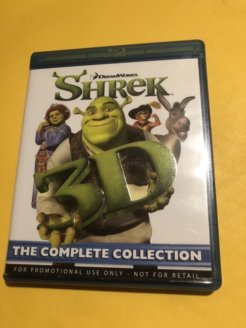 SHREK 3D THE Complete Collection Promotional (Blu-ray 4-Disc Set) Pre ...