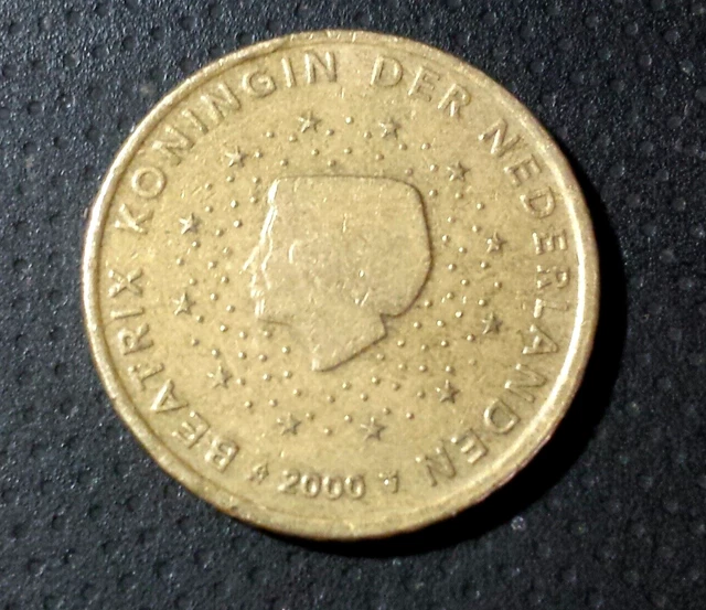 RARA MONETA 50 Centesimi di Euro anno 2000. "BEATRIX KONINGIN DER ...
