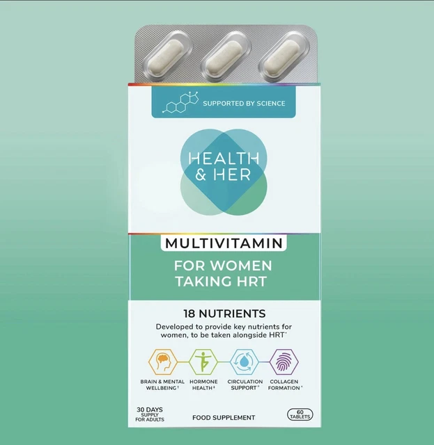 MULTIVITAMIN FOR WOMEN’S Taking Hormone Replacement Therapy £26.68 ...