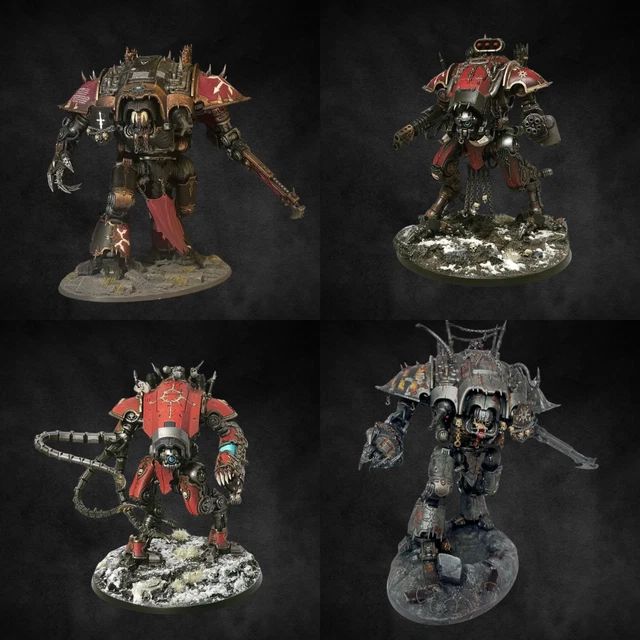 CHAOS KNIGHTS PRO Painted Army Builder- Warhammer 40k Miniature ...